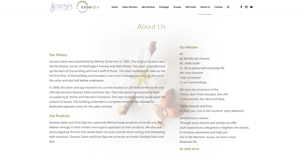 About Us - Genesis Salon and Enso Spa, Hutchinson, MN